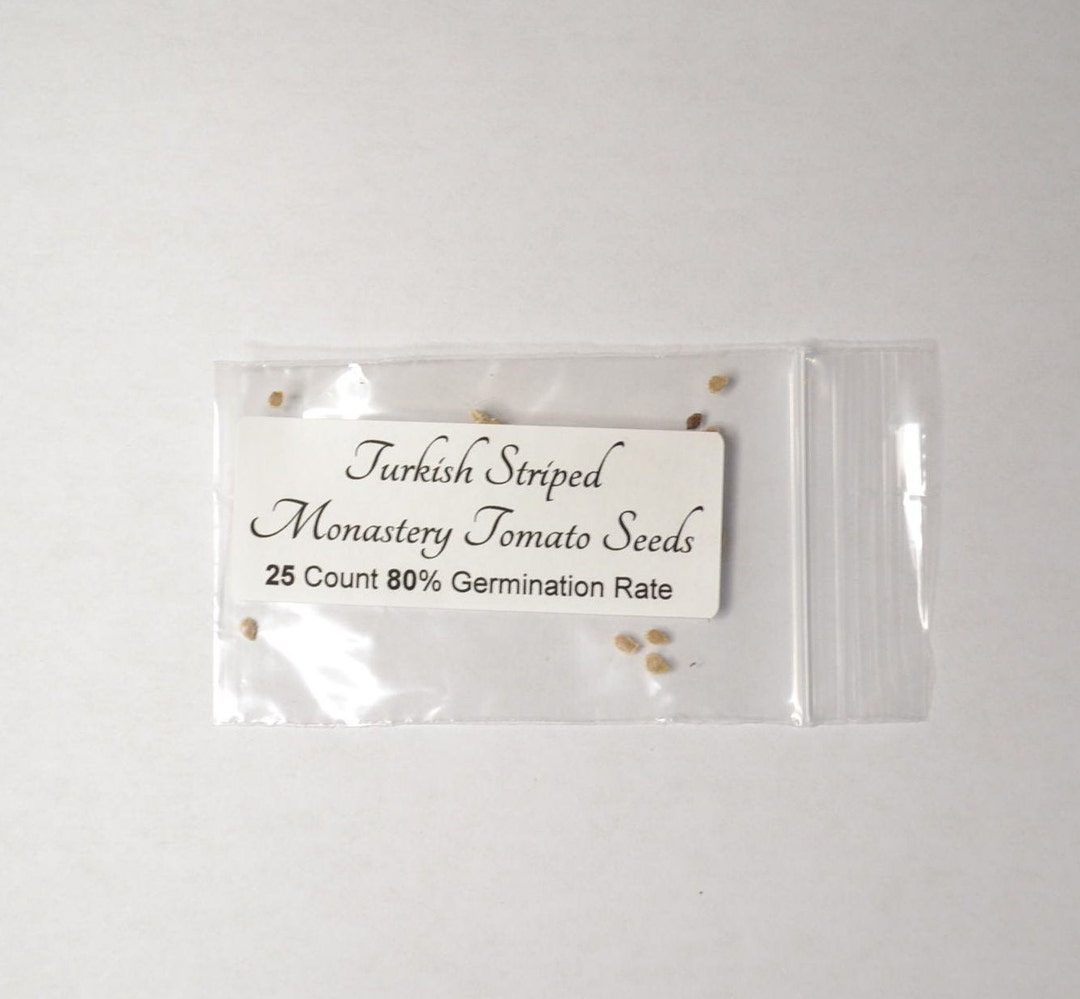 Turkish Striped Monastery Tomato Seeds | 25 Seeds | Heirloom Tomato ...