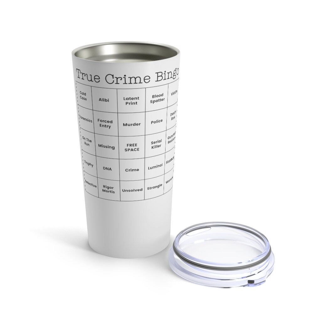 Bingo True Crime Tumbler,coffee,serial Killer Iced Coffee,crime Junkie ...