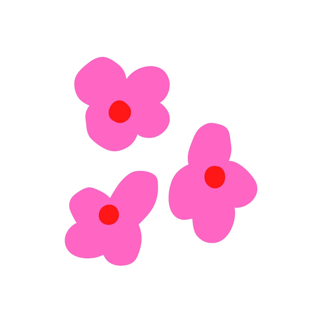 Hot Pink Flowers SVG - Etsy