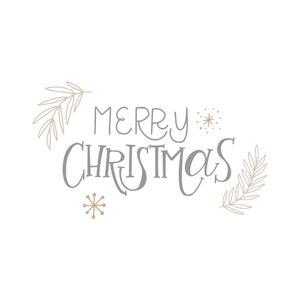 Merry Christmas SVG Boho Style Digital Download - Etsy