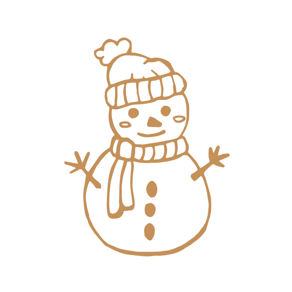 Snowman SVG (digital Download) - Etsy