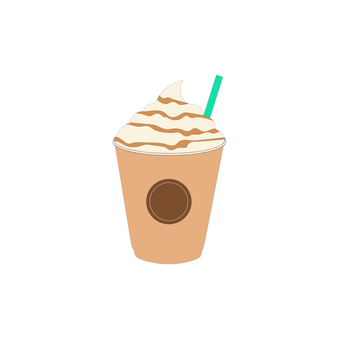 Frappy SVG Coffee Digital Download Vector Print Design Frappacino - Etsy