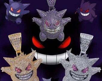 Iced Out Anime Pendant - Etsy