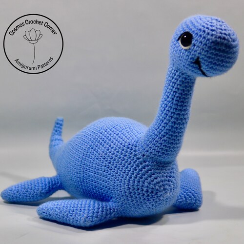 Nessie the Loch Ness Plesiosaurus No Sew Crochet Pattern - Etsy