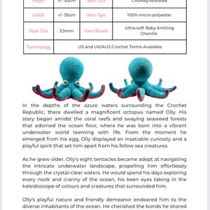 Olly the Octopus Crochet Pattern - Etsy