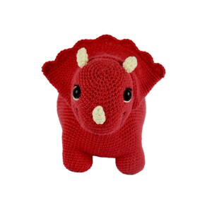 Trixie the Triceratops Low Sew Crochet Pattern - Etsy
