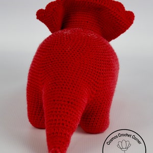 Trixie the Triceratops Low Sew Crochet Pattern - Etsy