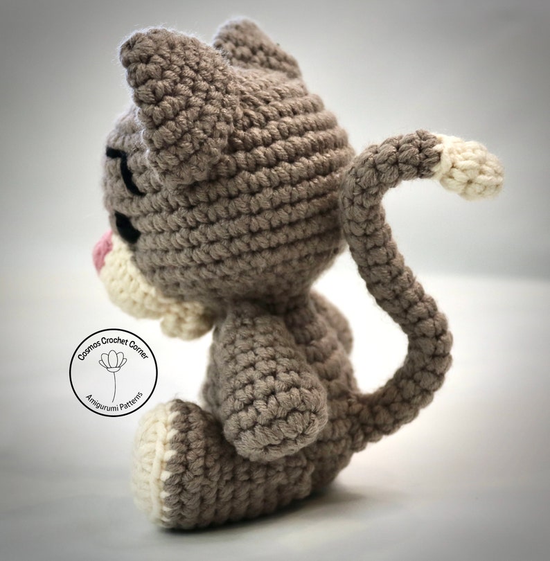 Carter the Beginner Crochet Cat Crochet Pattern - Etsy
