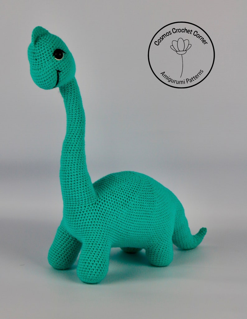 Brandon the Brachiosaurus No Sew Crochet Pattern - Etsy