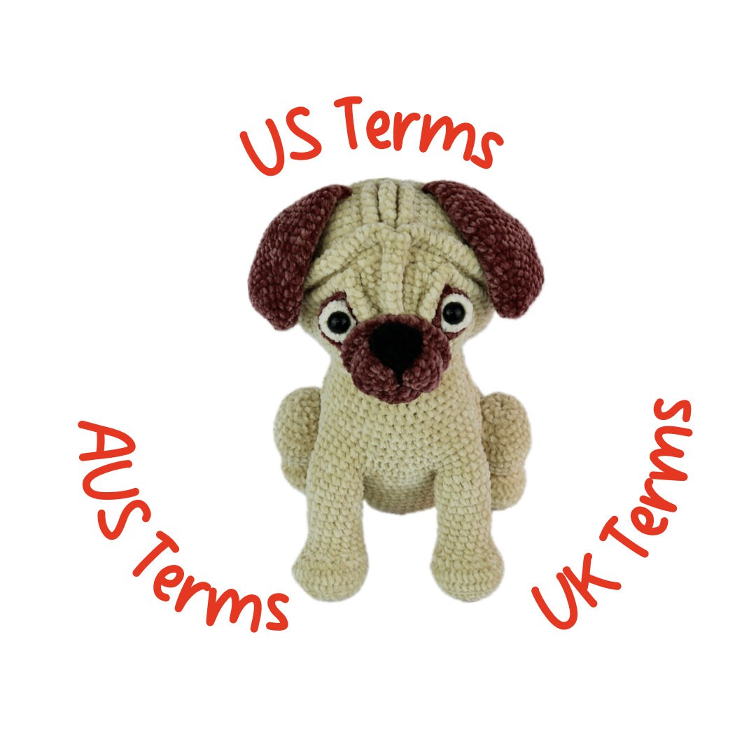 Patrick the Pug Crochet Pattern - Etsy