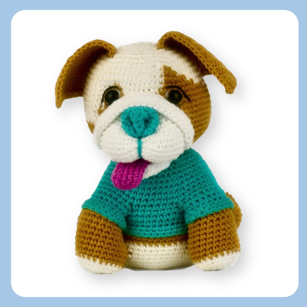 Winston the English Bulldog Crochet Pattern - Etsy
