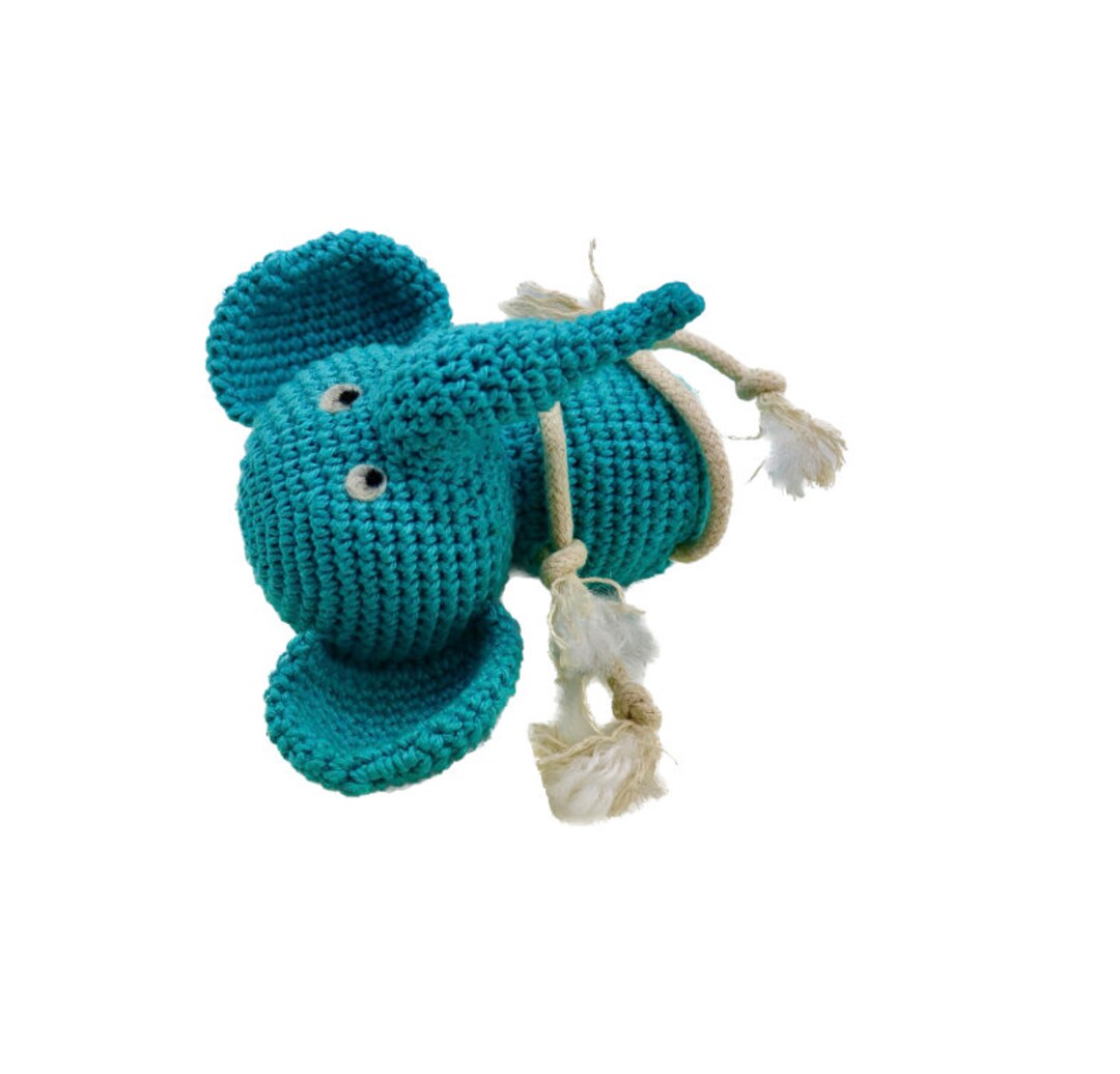 Elliot the Elephant Tug-of-war Dog Toy Crochet Pattern - Etsy