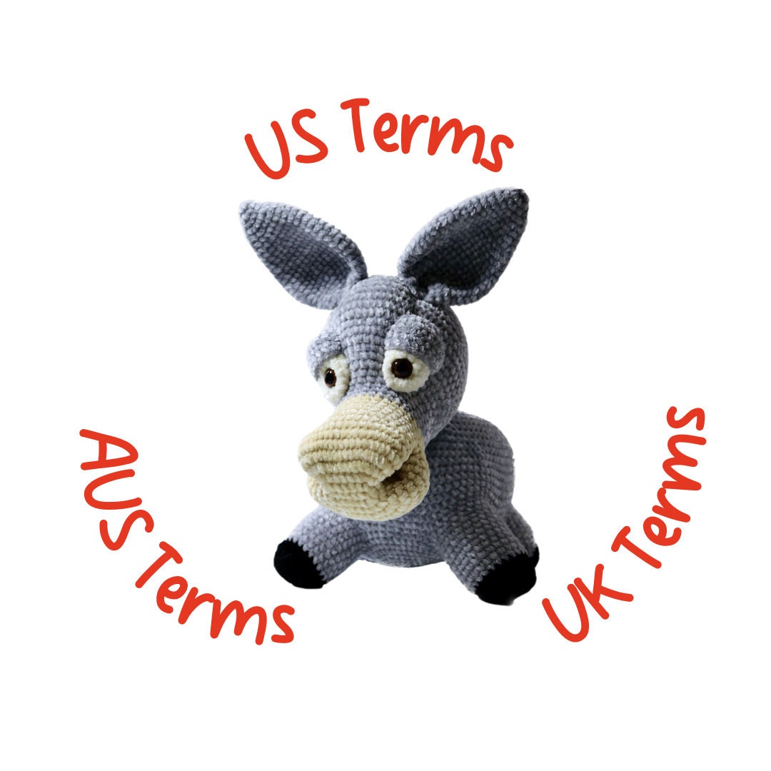 Donny the Donkey Crochet Pattern - Etsy