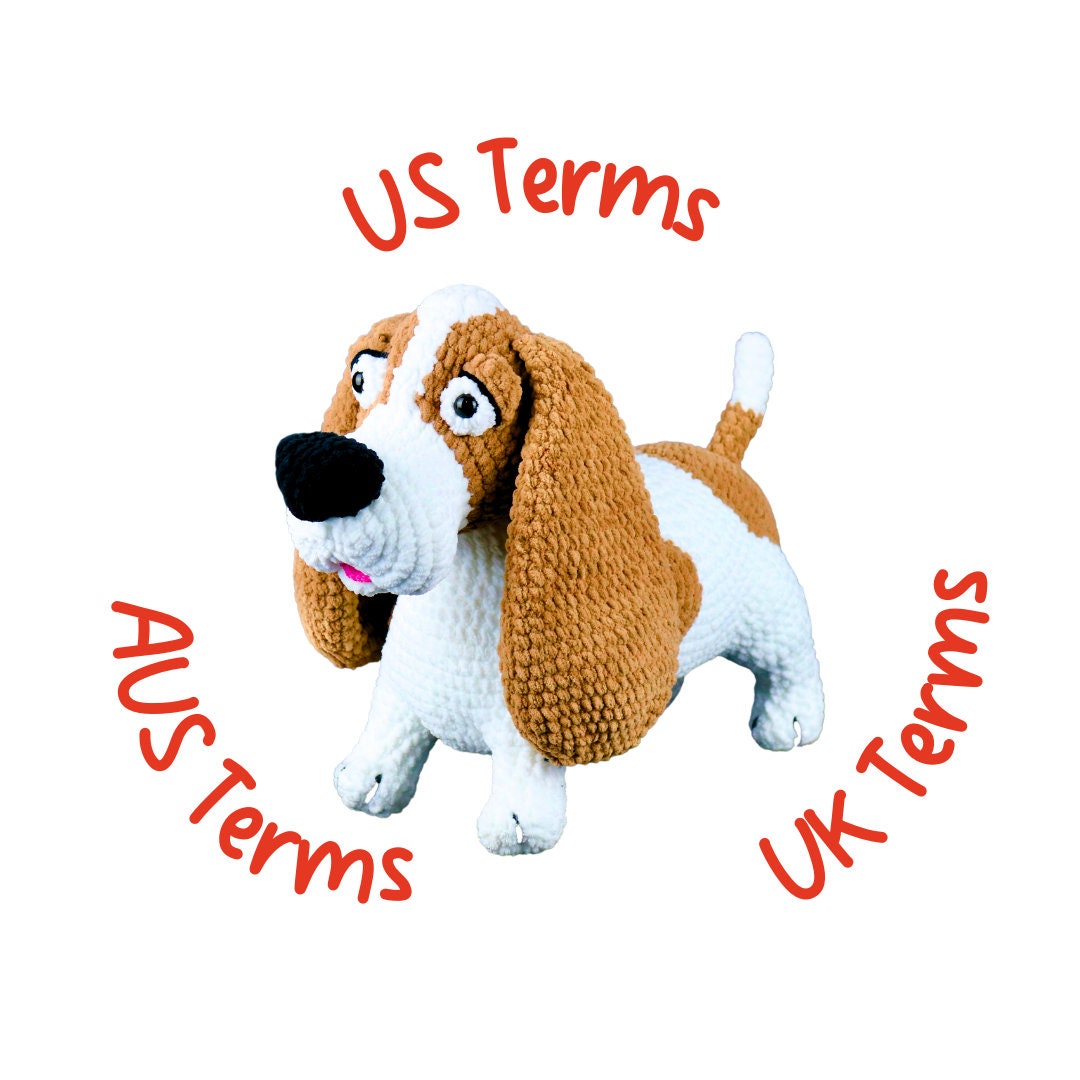 Basil the Basset Hound Crochet Pattern - Etsy