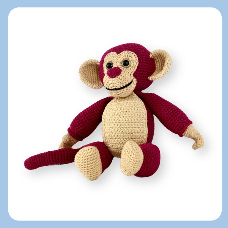 Monty the Monkey Crochet Pattern - Etsy