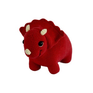 Trixie the Triceratops Low Sew Crochet Pattern - Etsy