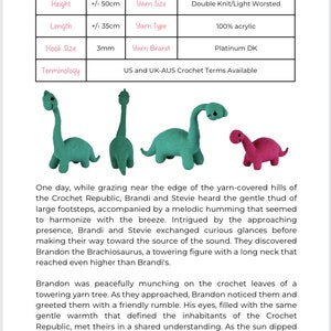 Brandon the Brachiosaurus No Sew Crochet Pattern - Etsy