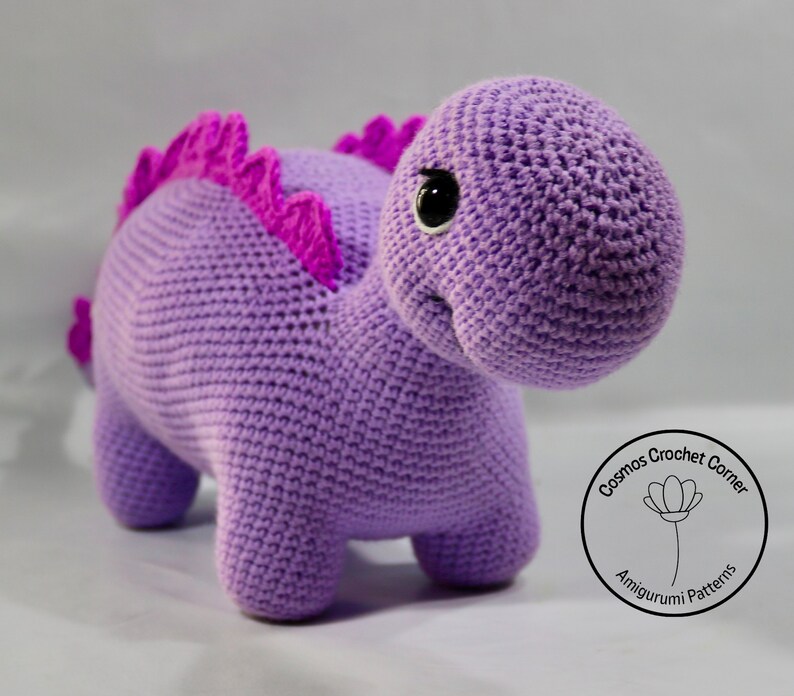 Stevie the Stegosaurus No Sew Crochet Pattern - Etsy