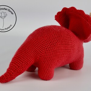Trixie the Triceratops Low Sew Crochet Pattern - Etsy
