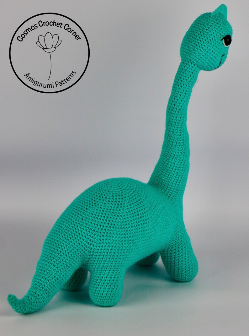 Brandon the Brachiosaurus No Sew Crochet Pattern - Etsy