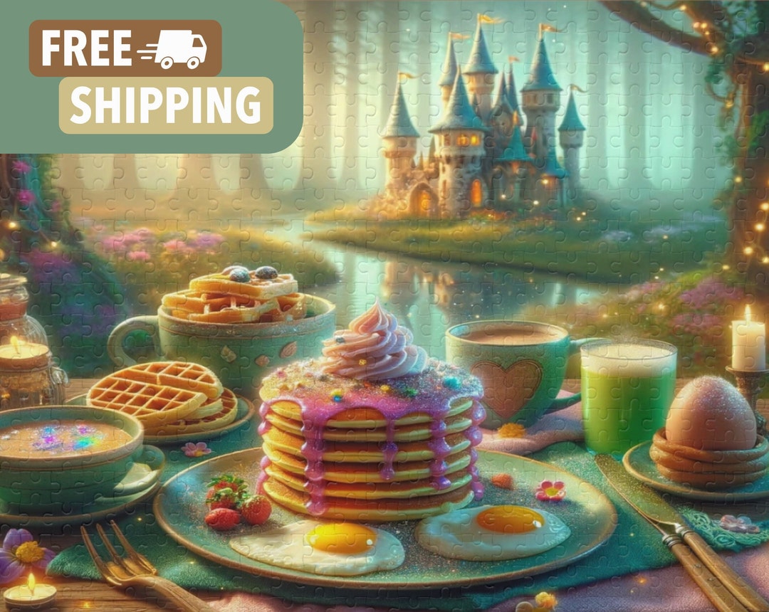 Fantasy Breakfast Feast Puzzle 120, 252, 500-piece Enchanted Castle ...