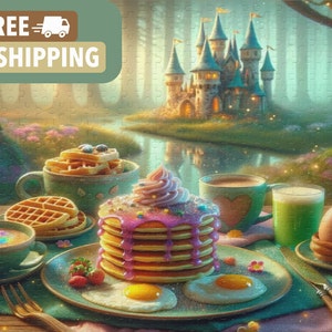 Fantasy Breakfast Feast Puzzle 120, 252, 500-piece Enchanted Castle ...