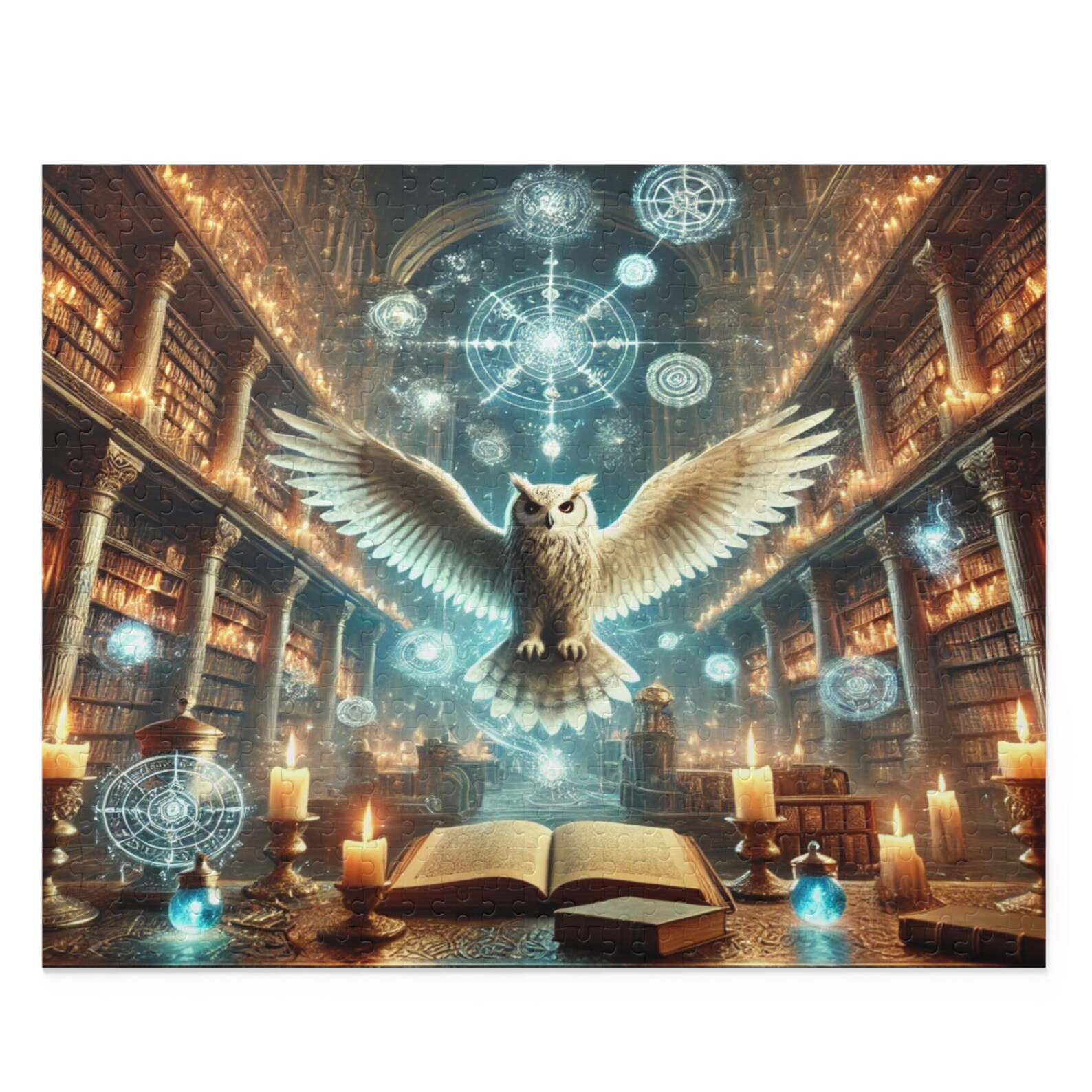 Magic Owl in Ancient Library Puzzle | 120, 252, 500 Pieces | Economy ...