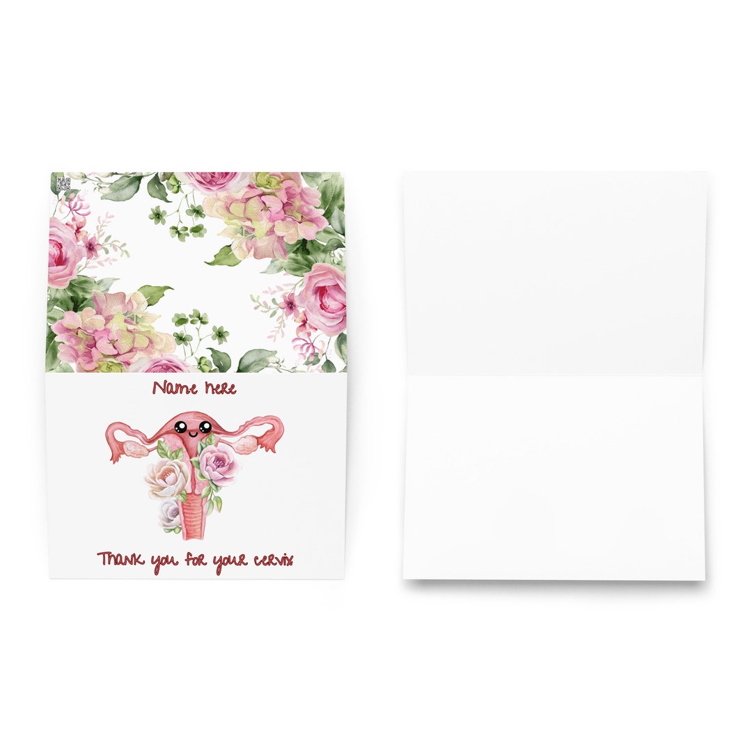 Personalized Thanks for Your Cervix Card, Clinical Instructor Gift ...
