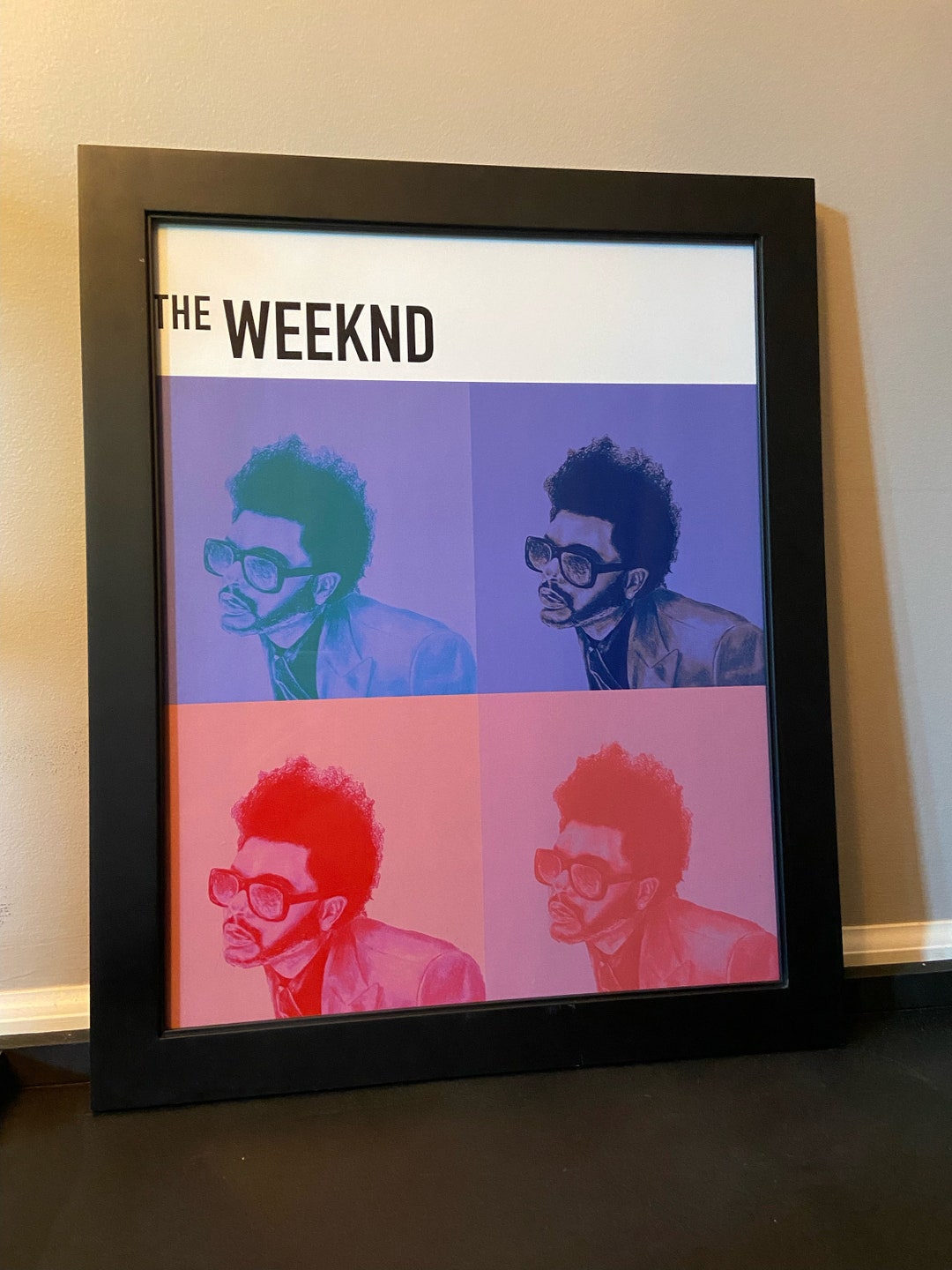 The Weeknd Colored Print/poster - Etsy