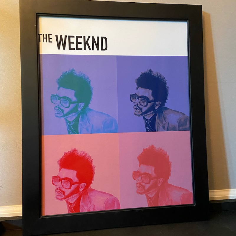 The Weeknd Wall Art - Etsy