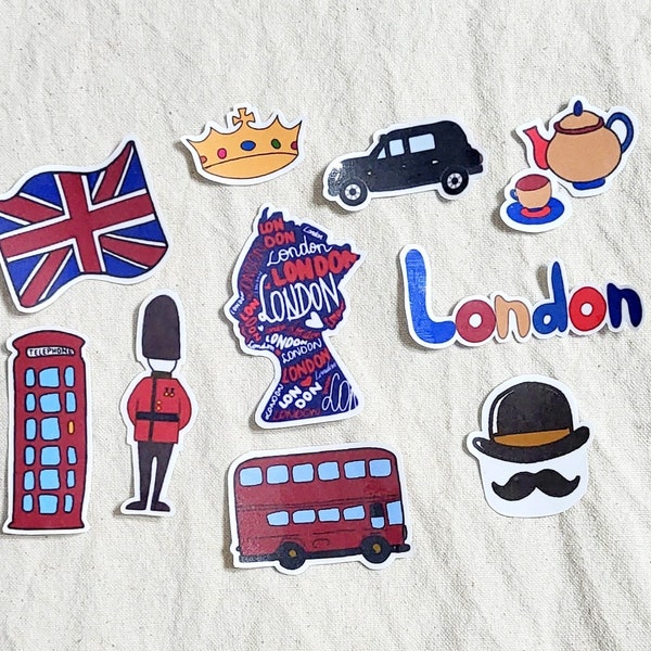 London Stickers - Etsy