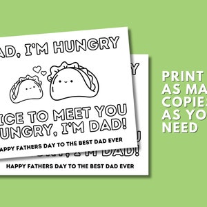 Fathers Day Printable Fathers Day Card Fathers Day Coloring Page Gift ...
