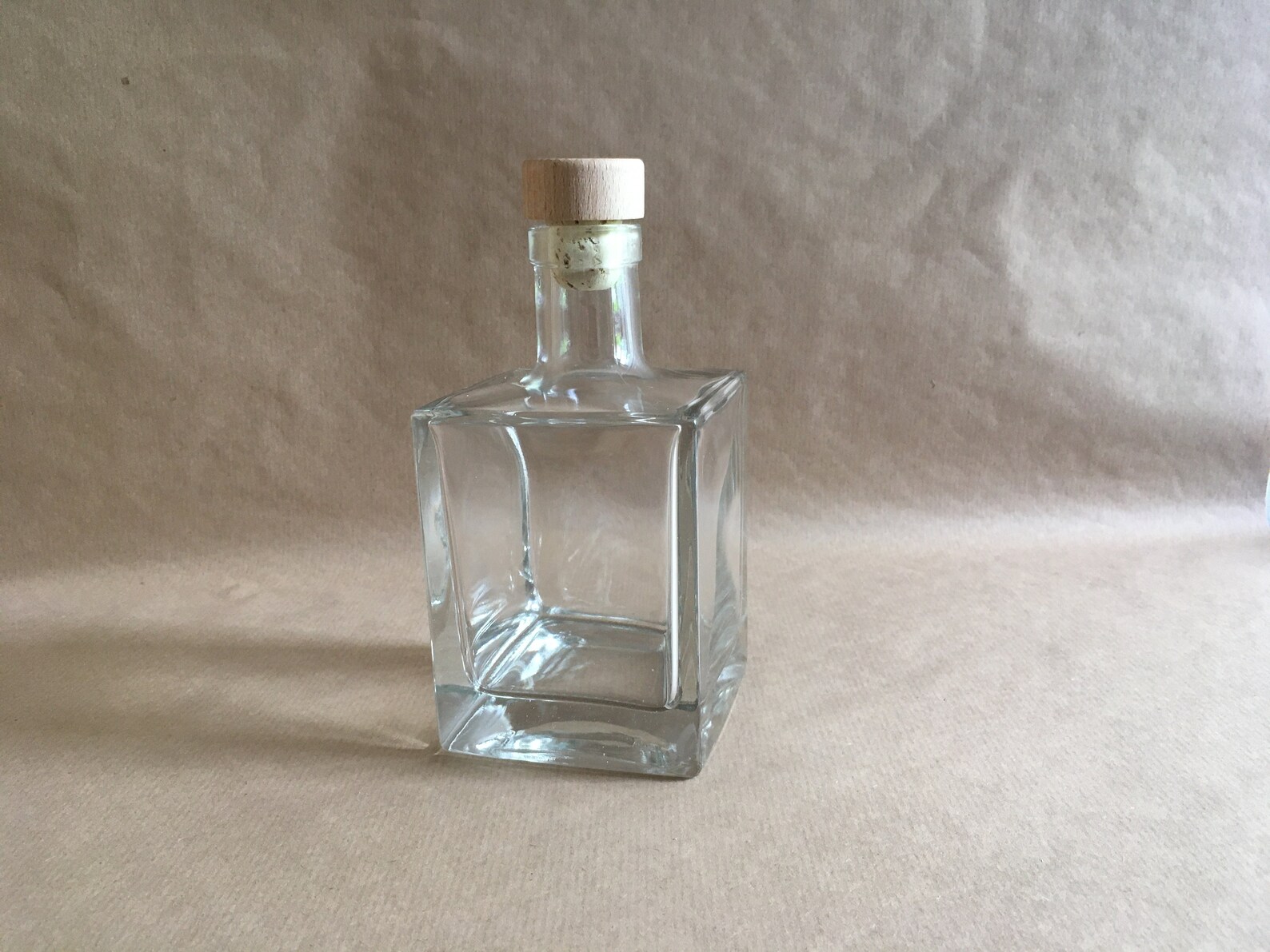 500ml BOTTLE Cube Shape Glass Bottle 1pc Crystal Decanter Home - Etsy