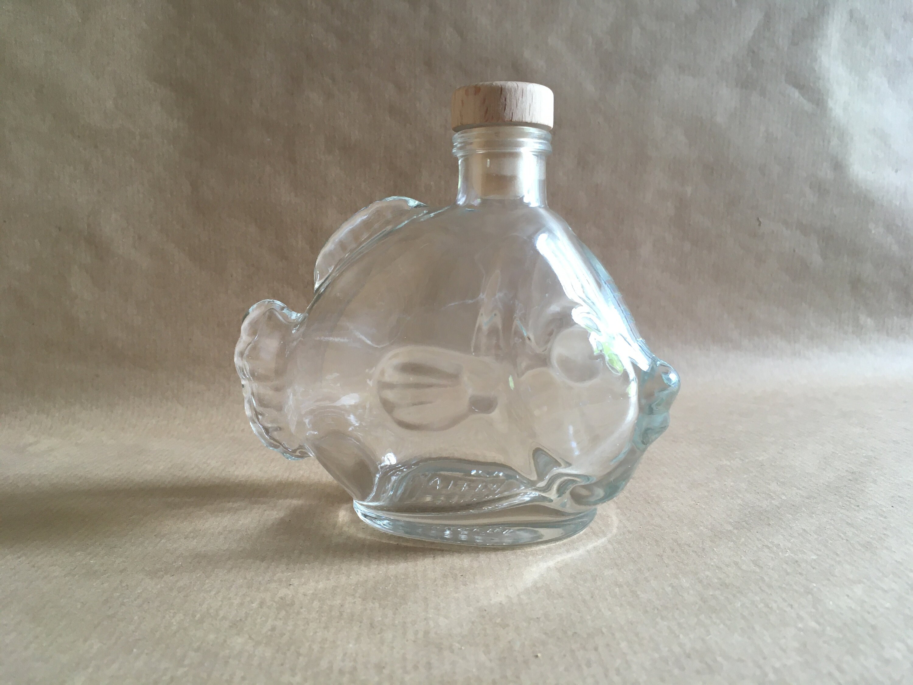 FISH Clear Shape Glass Bottle 1pc 200ml Crystal Decanter Home Decor ...