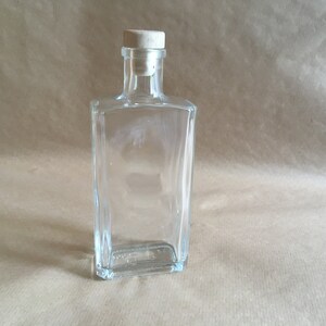 200ml BOTTLE Angular Shape Glass Bottle 1pc Crystal Decanter Home Decor ...