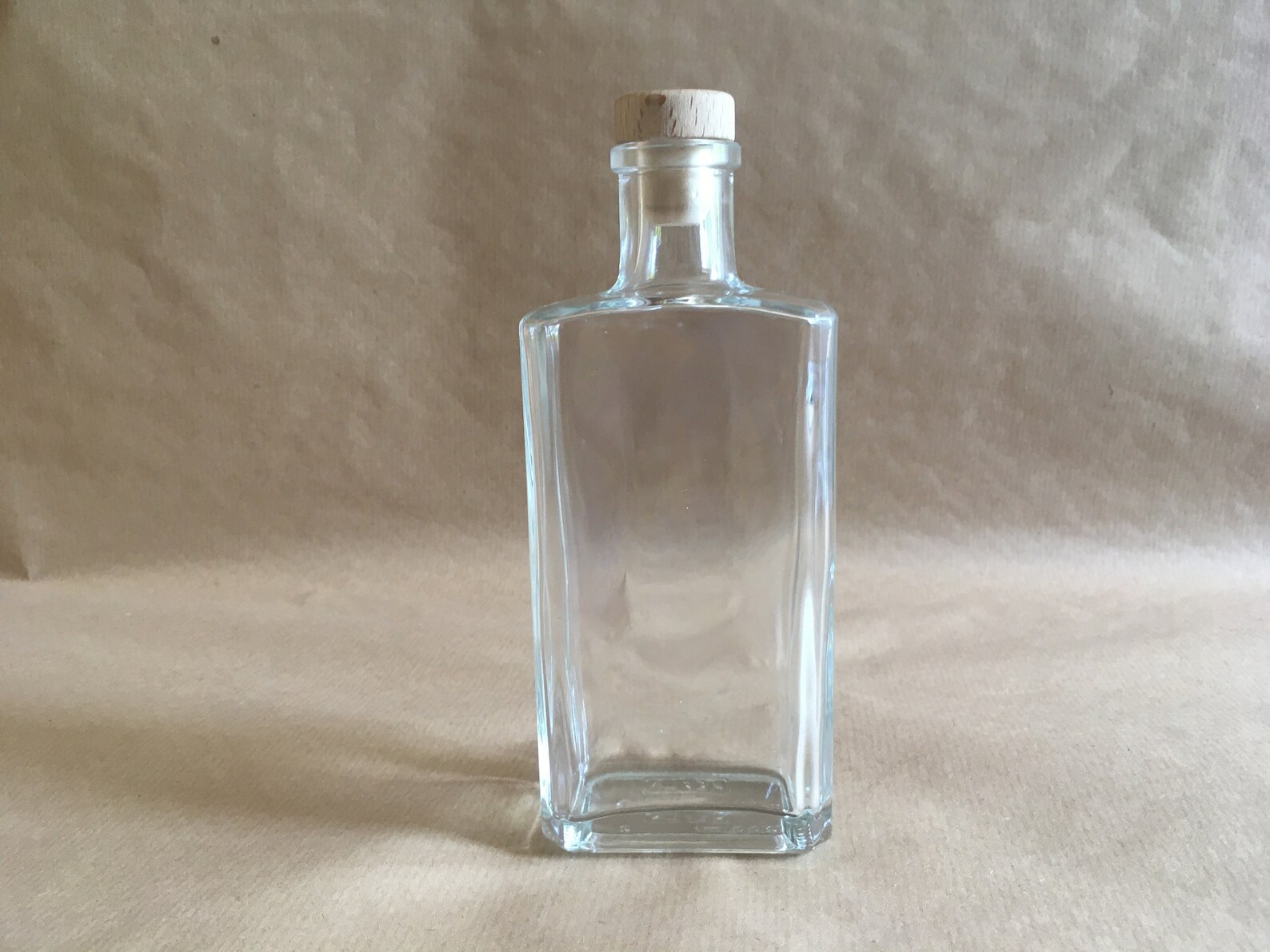 200ml BOTTLE Angular Shape Glass Bottle 1pc Crystal Decanter Home Decor ...