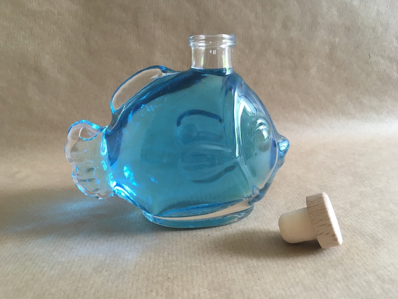 FISH Clear Shape Glass Bottle 1pc 200ml Crystal Decanter Home Decor ...