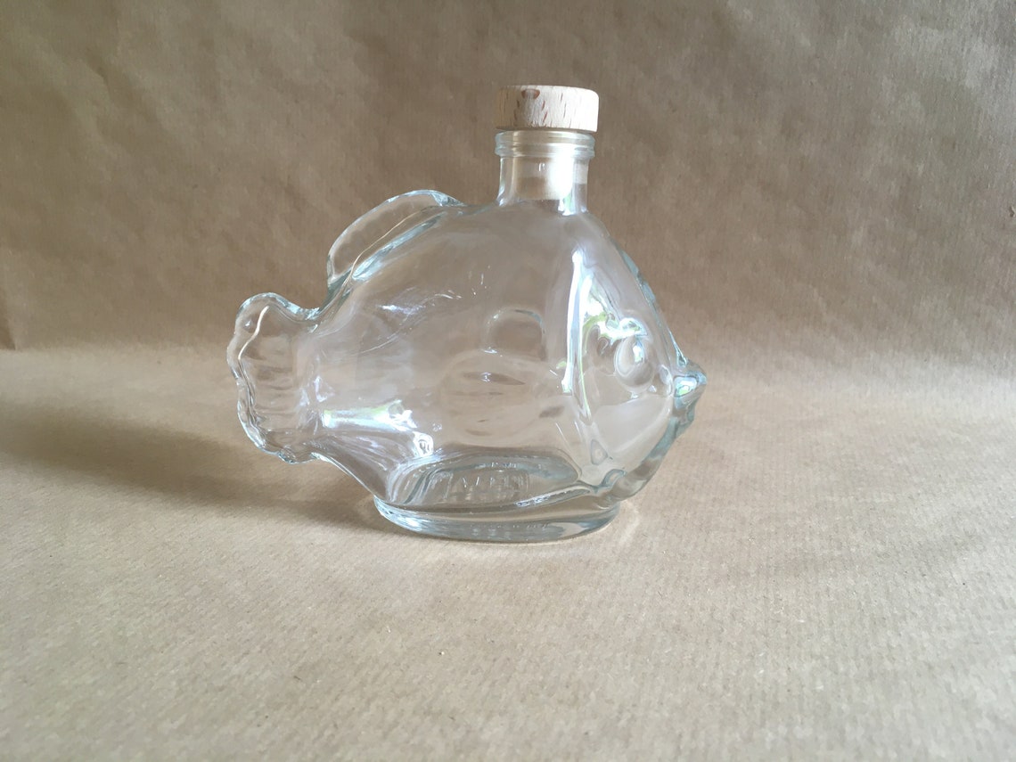 FISH Clear Shape Glass Bottle 1pc 200ml Crystal Decanter Home - Etsy