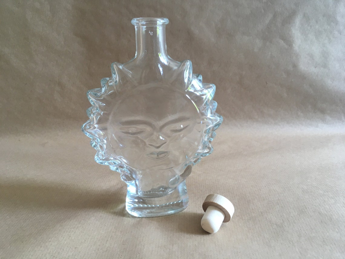 200ml SUN Glass Bottle 1pc Decanter Home Decor Art Witchcraft - Etsy