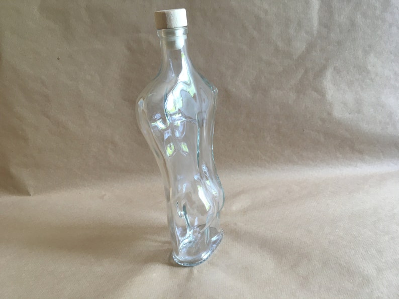 MAN Torso Empty Clear Shape Glass Bottle 1pc 500ml Crystal Decanter ...