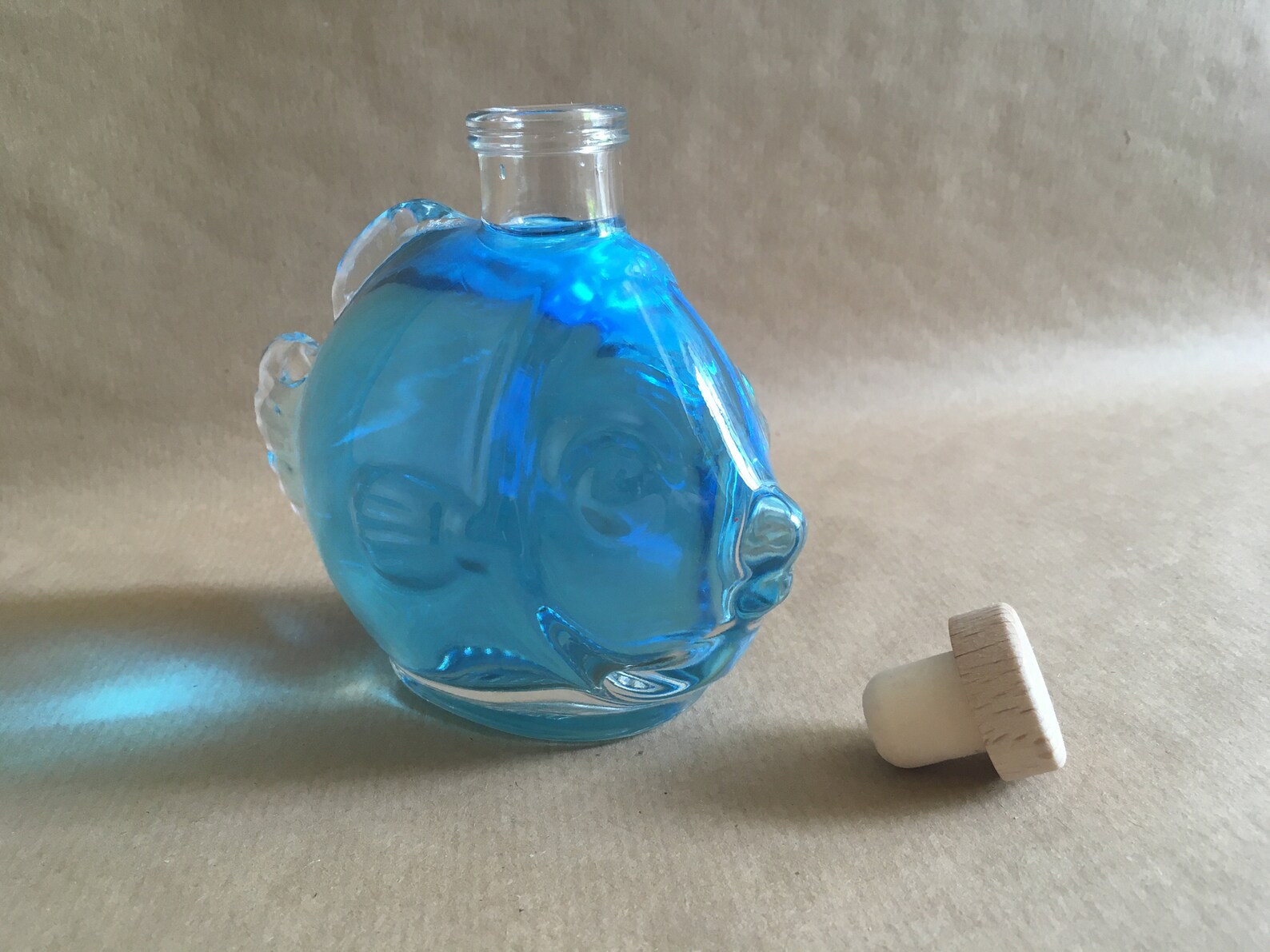 FISH Clear Shape Glass Bottle 1pc 200ml Crystal Decanter Home Decor ...