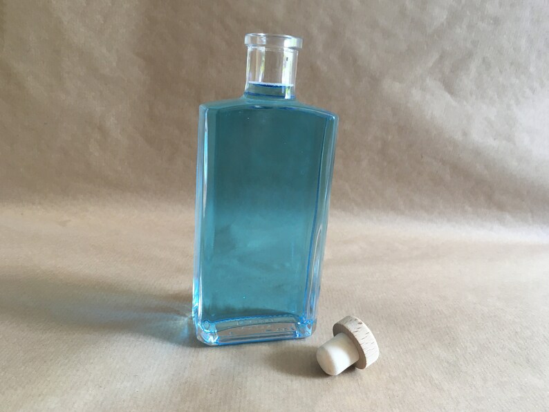 200ml BOTTLE Angular Shape Glass Bottle 1pc Crystal Decanter Home Decor ...