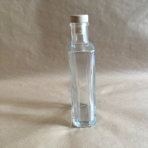 200ml BOTTLE Angular Shape Glass Bottle 1pc Crystal Decanter Home Decor ...