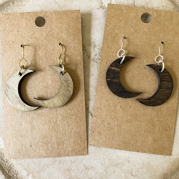 Moon Earrings - Etsy