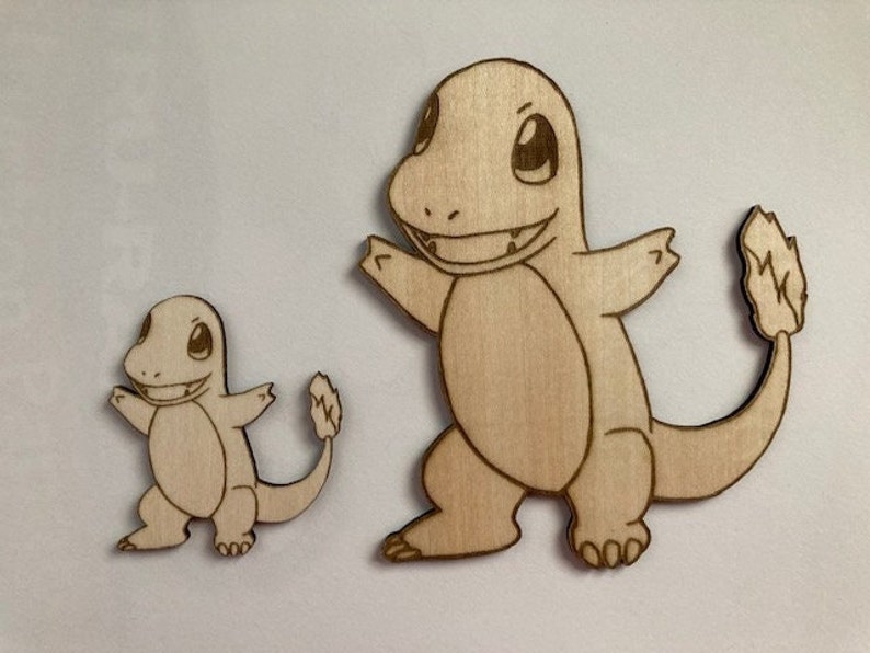 Pokémon Laser Engraving | Pokémon Character Silhouette Outline ...