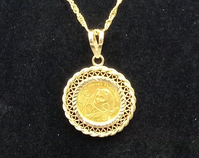 1990 Yuan Panda Coin Necklace - Etsy