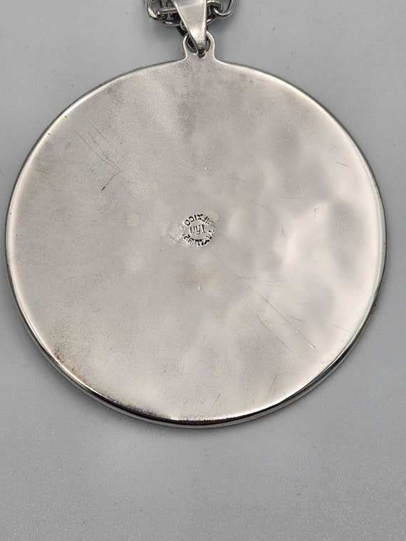 Sterling Silver Aztec Medallion & Earrings - Gem