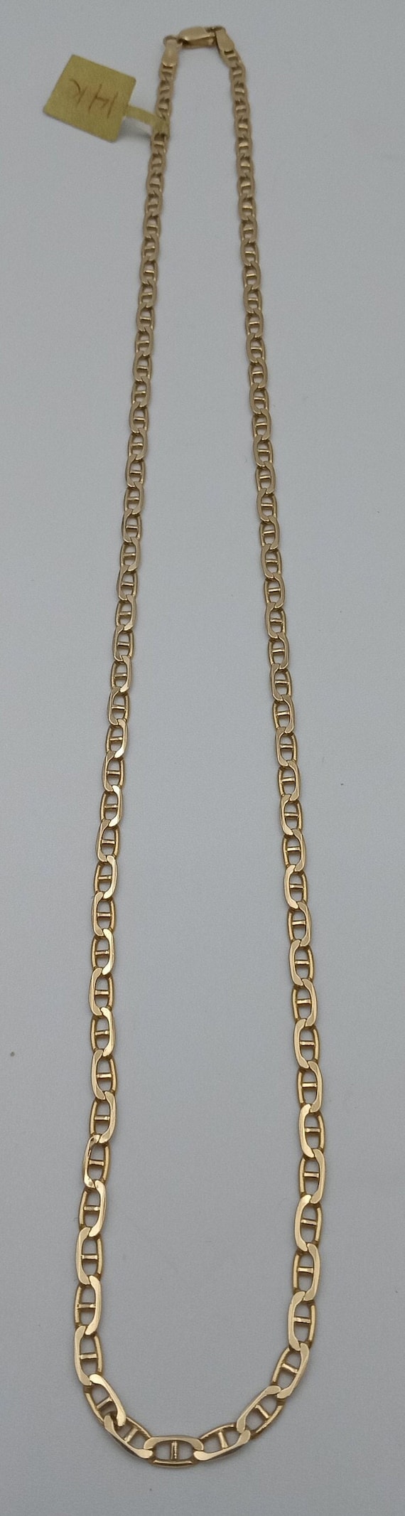 14k Yellow Gold 19" Anchor Chain - Gem