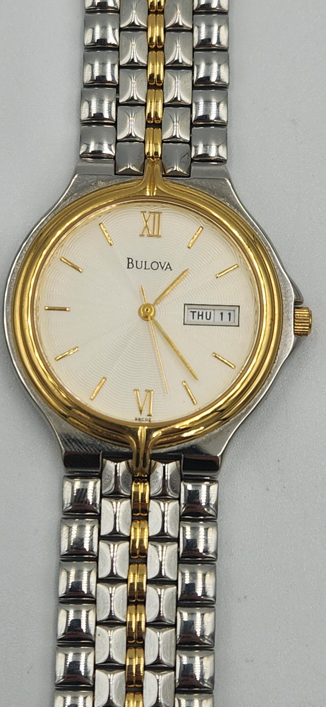 Vintage Bulova Quartz Two Tone Watch, 8.5 - Etsy