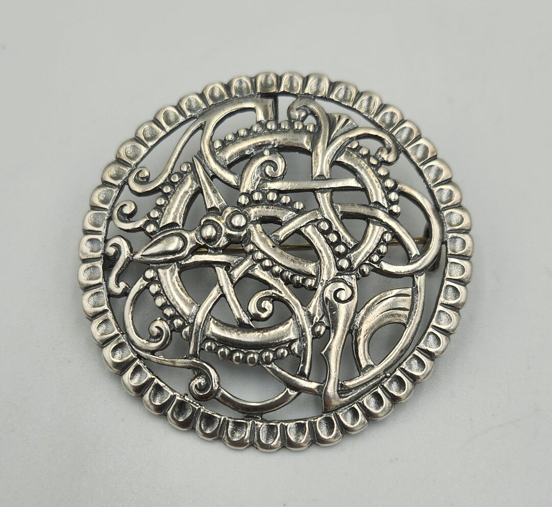 Sterling Silver Viking Medallion Pendant, 2.12 Inch - Etsy